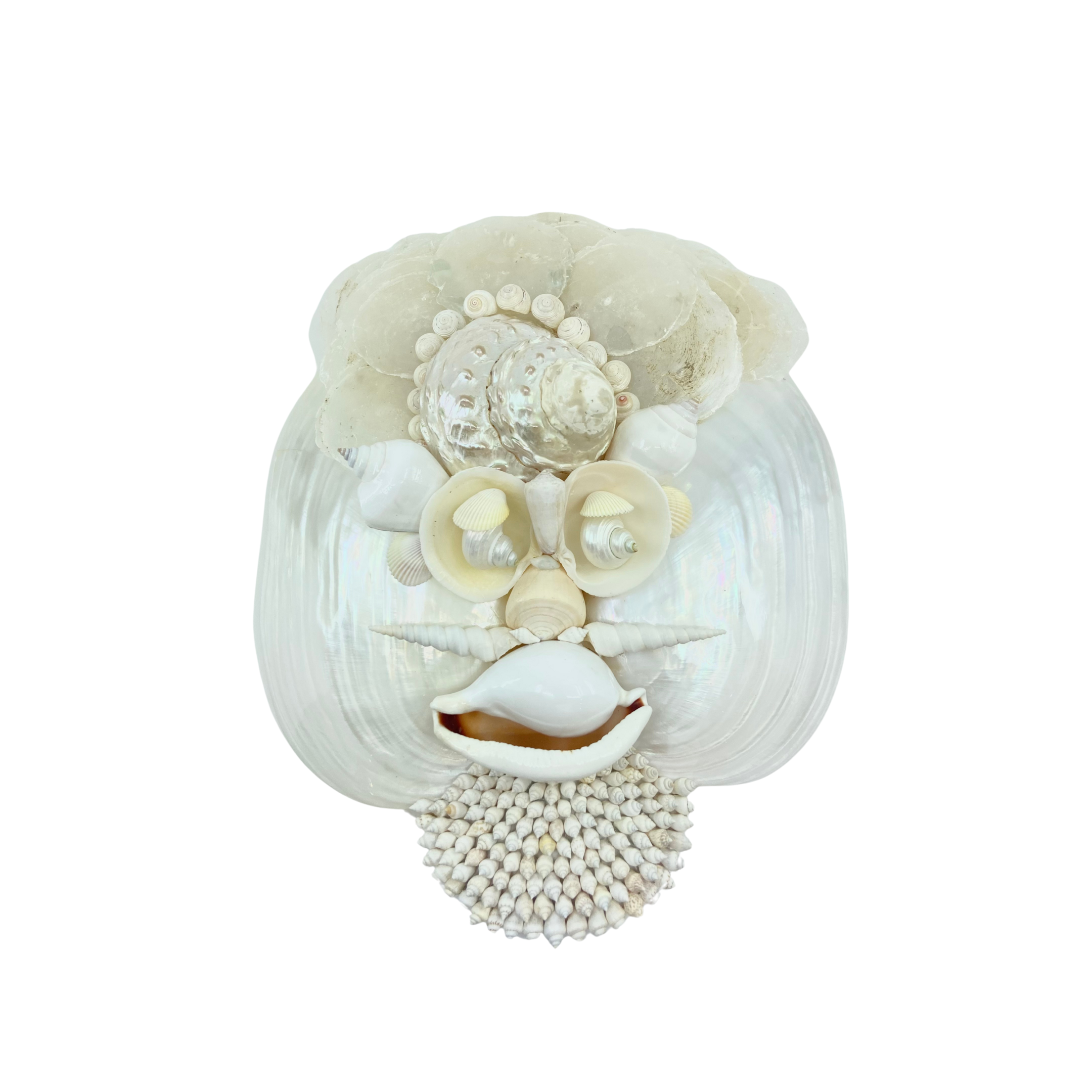 Handmade Seashell Mask, Pearly White – Ellis Hill