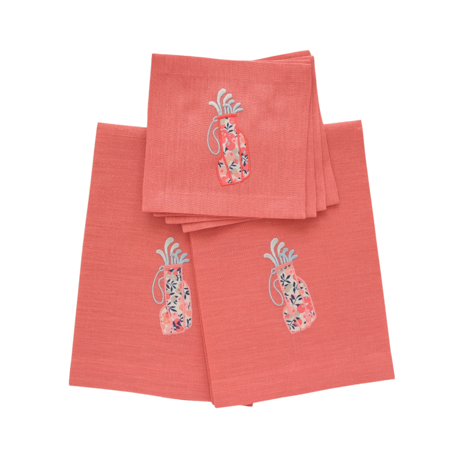 Liberty Golf Bag Linens, Coral – Ellis Hill